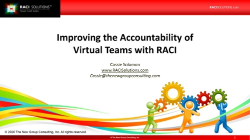 Watch the Webinar: Improving the Accountability of Virtual Teams with RACI